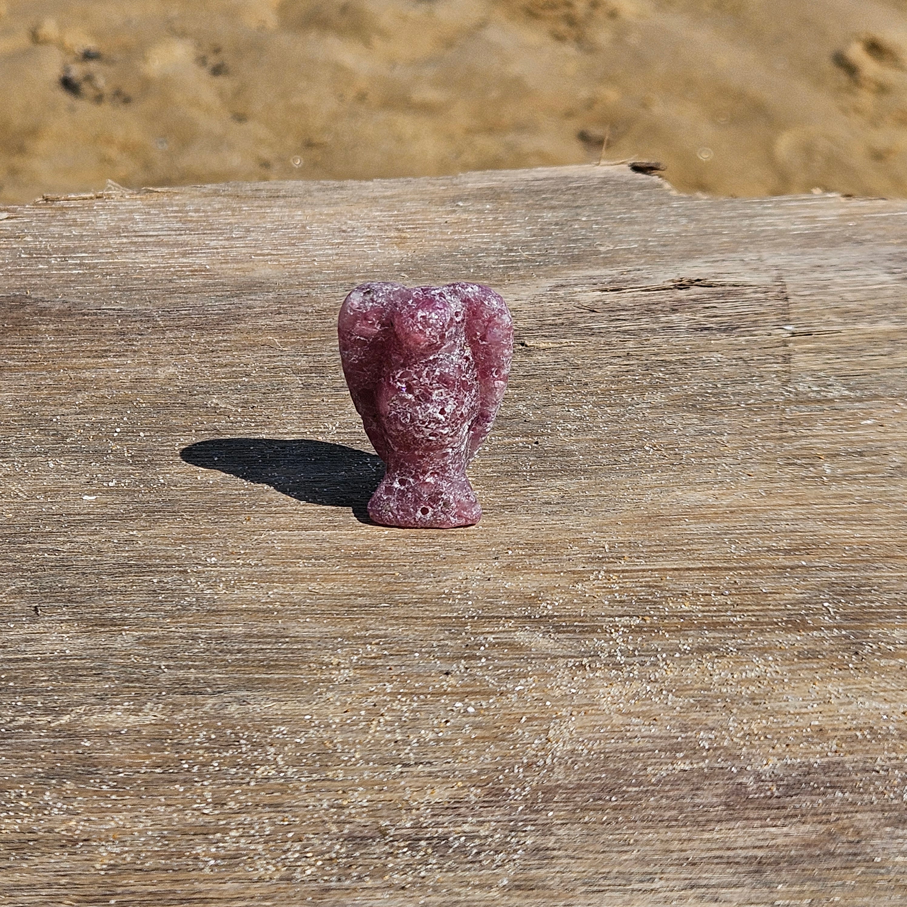 Strawberry Quartz Angel – Pixel & Pyrite